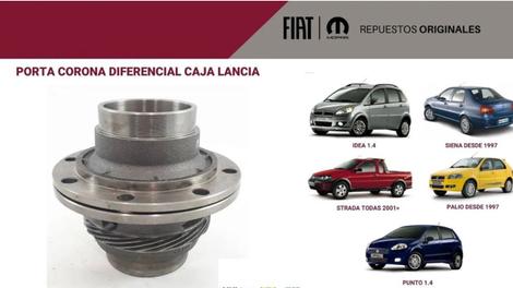 Diferencial Caixa de Satelite Planetária Palio Siena Strada Idea Mille ...