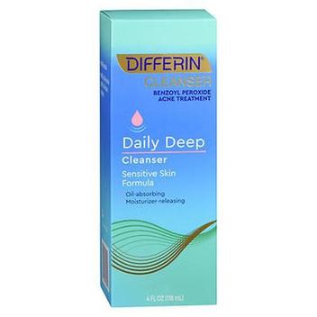 Differin Daily Deep Cleanser Sensitive Skin Formula 4 Oz by Differin ...