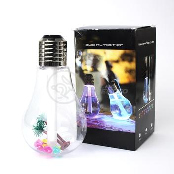 Difusor e Umidificador de Ar Lâmpada USB 400ml com Luz Led 7 Cores para ...