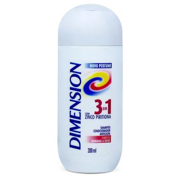 Dimension 3 em 1 shampoo anticaspa com 200ml - UNILEVER - Shampoo ...