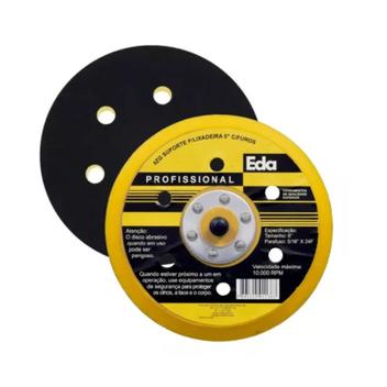 Disco Borracha para Lixadeira com 6 Furos - EDA - Disco de Borracha ...