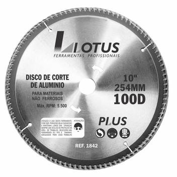 Disco De Corte De Aluminio 254Mmx100D Plus 20/1 - Lotus - Disco de ...