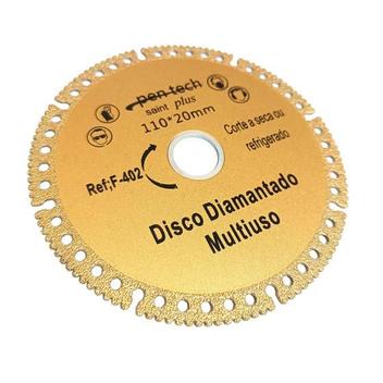 Disco de Corte Diamantado Multiuso 110mm x 20mm - Pen Tech - Disco de ...