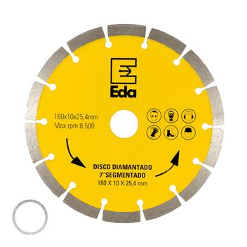 Disco De Corte Diamantado Segmentado 180 Mm - EDA - Disco de Corte ...