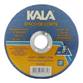 Disco De Corte Para Aço, Aço Inox Kala - Kit 05 Und - Disco de Corte ...