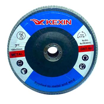 Disco de lixa Flap 7'' kit 5 un. Metal e Madeira - Kexin - Disco de Lixa / Flap - Magazine Luiza