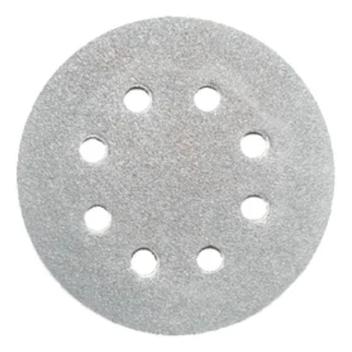 Disco de Lixa Hookit 5 Pol 125mm C/ 8 furos Vários Grãos Kit 50 Peças ...