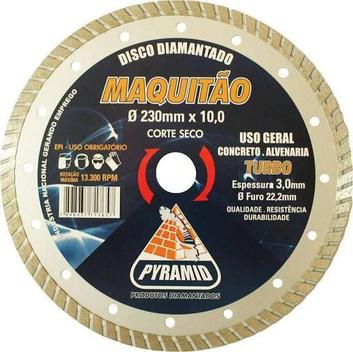 Disco Diam.Pyramid 9(230Mm) Maquitao Turbo - Disco de Corte - Magazine ...