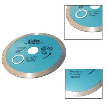 Disco Diamantado De Corte 110mm Liso Agua e Seco 110mm - EDA - Disco de ...