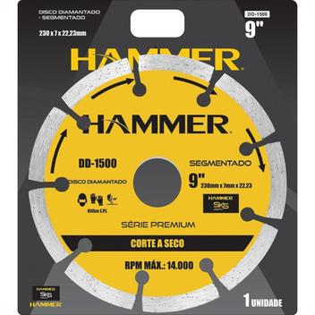 Disco Diamantado Hammer Segmentado 230Mm Seco Gydd1500 - Disco de Corte ...