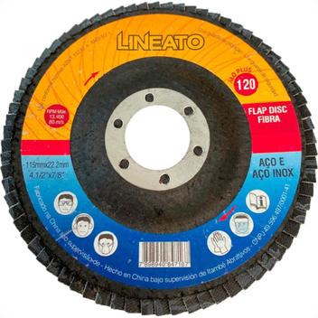 Disco Flap Lineato Itambe 4.1/2'' - Grao 120 - Disco de Lixa / Flap ...
