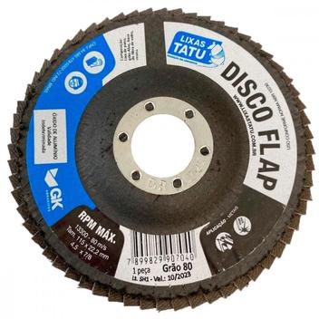 Disco Flap Tatu Oxido Aluminio 4.1/2'' - Grao 80 - LIXAS TATU ...