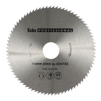 Disco Lâmina Serra Circular P/ Madeira 110mm 80 Dentes EDA - Disco de ...