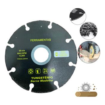 Disco Serra Tungstênio Madeira Para Esmerilhadeira 22,23mm - DFJN ...