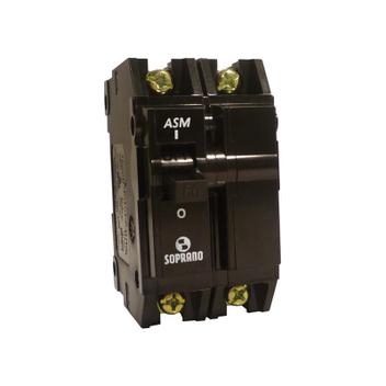 Disjuntor Bipolar 50A Preto Soprano - Disjuntor Nema - Magazine Luiza