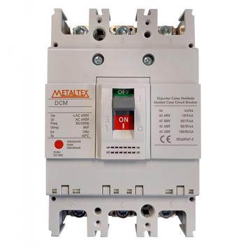 Disjuntor Caixa Moldada Tripolar 40 Amperes Modelo Dcm - Metaltex - Disjuntor Caixa Moldada ...
