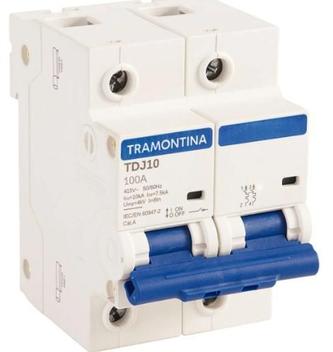Disjuntor Din Bipolar Ref: 58012 -TRAMONTINA - Disjuntor Din - Magazine Luiza