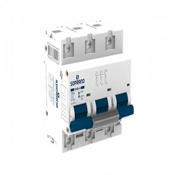 Disjuntor Din Trifásico Curva-C 100A 10Ka 05121.1100.31 Soprano - Disjuntor Din - Magazine Luiza