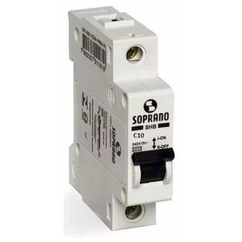 Disjuntor Unipolar Din Curva C 10a Soprano - Disjuntor DR - Magazine Luiza
