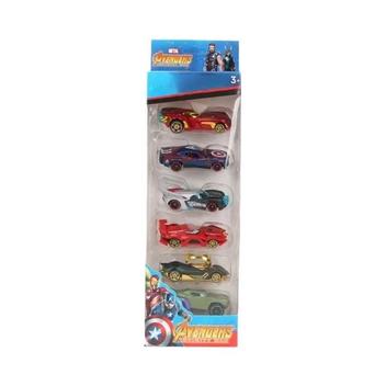 Disney Avengers Batman Batmobile Racing Model Car Set 6pcs 164 Alloy ...