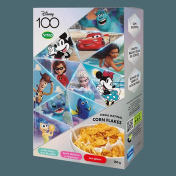 Disney Cereal Corn Flakes Tradicional Sem Gluten 150G Vitao - Cereal ...