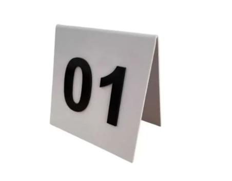 Display Pequeno Placa Numerador Mesa Bar Alto Relevo 60pçs - AGV ...