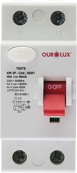Dispositivo idr bip 40a 30ma ourolux - Disjuntor DR - Magazine Luiza