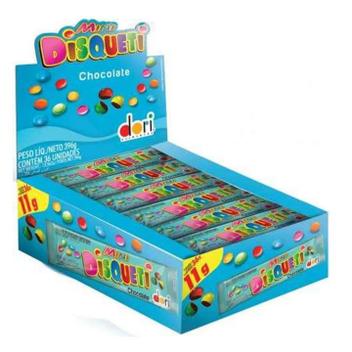 Disquete Mini Confeito de Chocolate- Display com 36UN de 11G - DORI ...