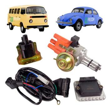 Distribuidor de ignição vw fusca kombi brasilia com hall e avanco - kit ...