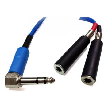 Divisor P10 Macho 90 Graus 2 Femeas P10 Microfone/fone 30cm - Avello ...