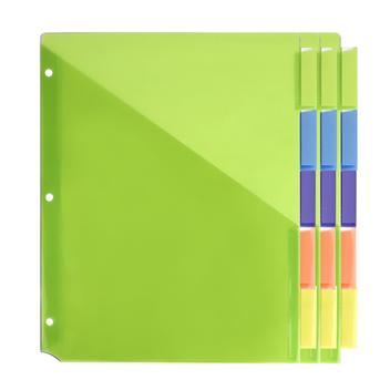 Divisórias de Plástico Darice para Fichário - 5 Abas com Bolsos (15 ...