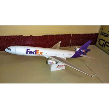 DIY 1:100 Fedex MD 11 Avião Avião Modelo de papel da aeronave Montar ...