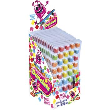 Doce Danclets Cartela 5X9 Tutti Frutti - Display com 15 Cartelas ...