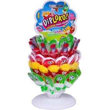Doce DIP Loko Lollipop FAST Food Display com 60 Unidades - Danilla Foods - Pirulito - Magazine Luiza