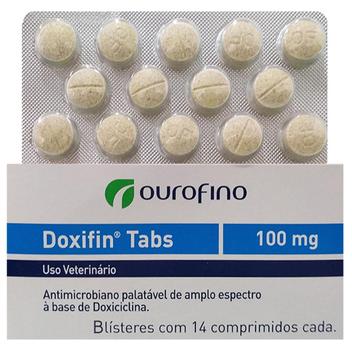 Doxifin Tabs 100mg Caixa 10 Blísteres X 14cp - Ouro Fino - Farmácia Pet - Magazine Luiza