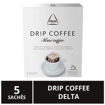 Drip Coffee, 5 Sachês, Delta Café - Delta Cafés - Café - Magazine Luiza