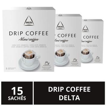 Drip Coffee, Delta Café, 15 sachês - Delta Cafés - Café - Magazine Luiza