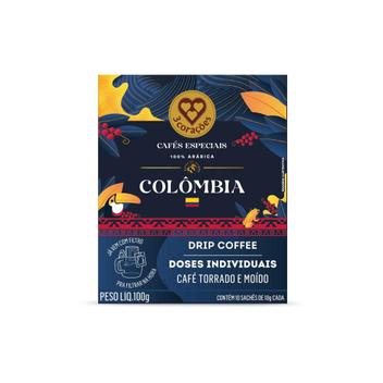 Drip Coffee Rituais Regiões do Mundo - Colômbia - 3 Corações - Cápsula ...