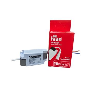 Driver P/ painel slim 18w bivolts 180mA - kian - Painel de LED ...