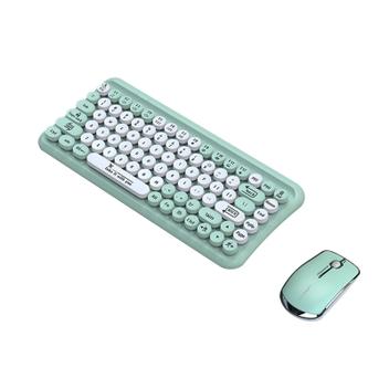Dual Color 85 Teclas Suporte 2.4g Teclado Sem Fio Tablet Com Fio Laptop ...