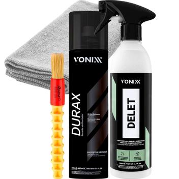 Durax 400ML Pretinho Spray Aerossol Renova Brilho Extremo Em Pneus Selante Delet 500ML Vonixx ...