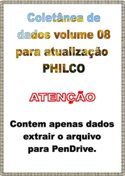 Dvd Físico.atualização De Dados Lcd, Coletânea Philco Vol 8 - Clube do ...