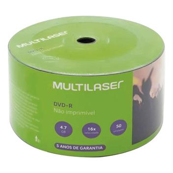 Dvd-r 4.7gb 16x Pino Com 50 Shrink Dv061 - MULTILASER - DVD Virgem - Magazine Luiza