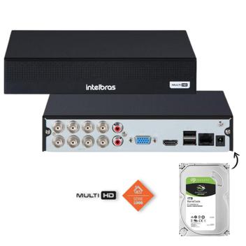 Dvr Multi Hd Intelbras 8ch Mhdx 1008-C C/Hd 1TB - Gravador de Vídeo ...
