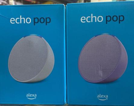 Echo pop: Smart Speaker Com Alexa - Cor Preta, Azul, Branca e Roxa - Amazon - Smart Speaker ...