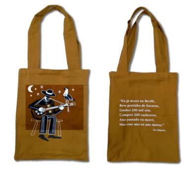 Ecobag 3d - martins fontes - sertanejo tocando viola - caramelo ...