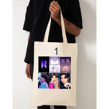 Ecobag bts algodão cru 35x35cm - GENERICO - Sacola Ecológica / Ecobag - Magazine Luiza