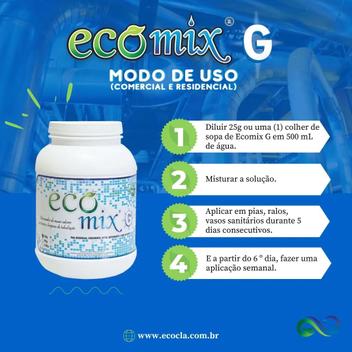 Ecomix G (2 kg) - Desentupidor, Limpa Fossas, Caixas de Gordura e ...