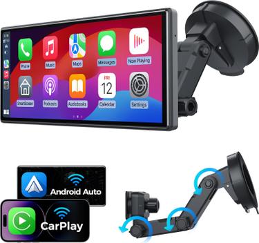 Ecrã Apple CarPlay Sem Fio JATAZA 10.26" com GPS e Bluetooth - Smart ...