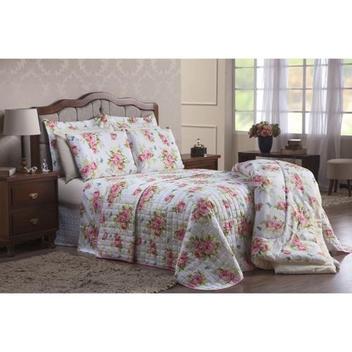 Edredom Classic Casal Queen Garden Algodão 160 Fios - 1 Peça - Marina ...